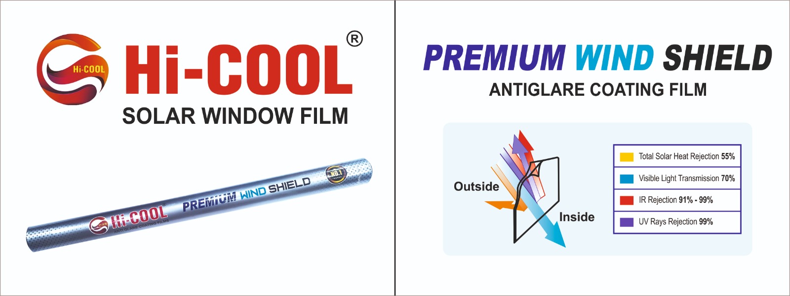 HICOOL PRIMUM WIND SHIELD FILM - Hi-Tech Suncontrol Film