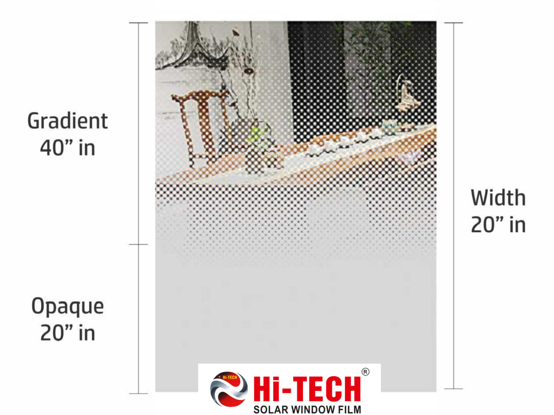 Gradient films are decorative window/glass - Hi-Tech Suncontrol Film